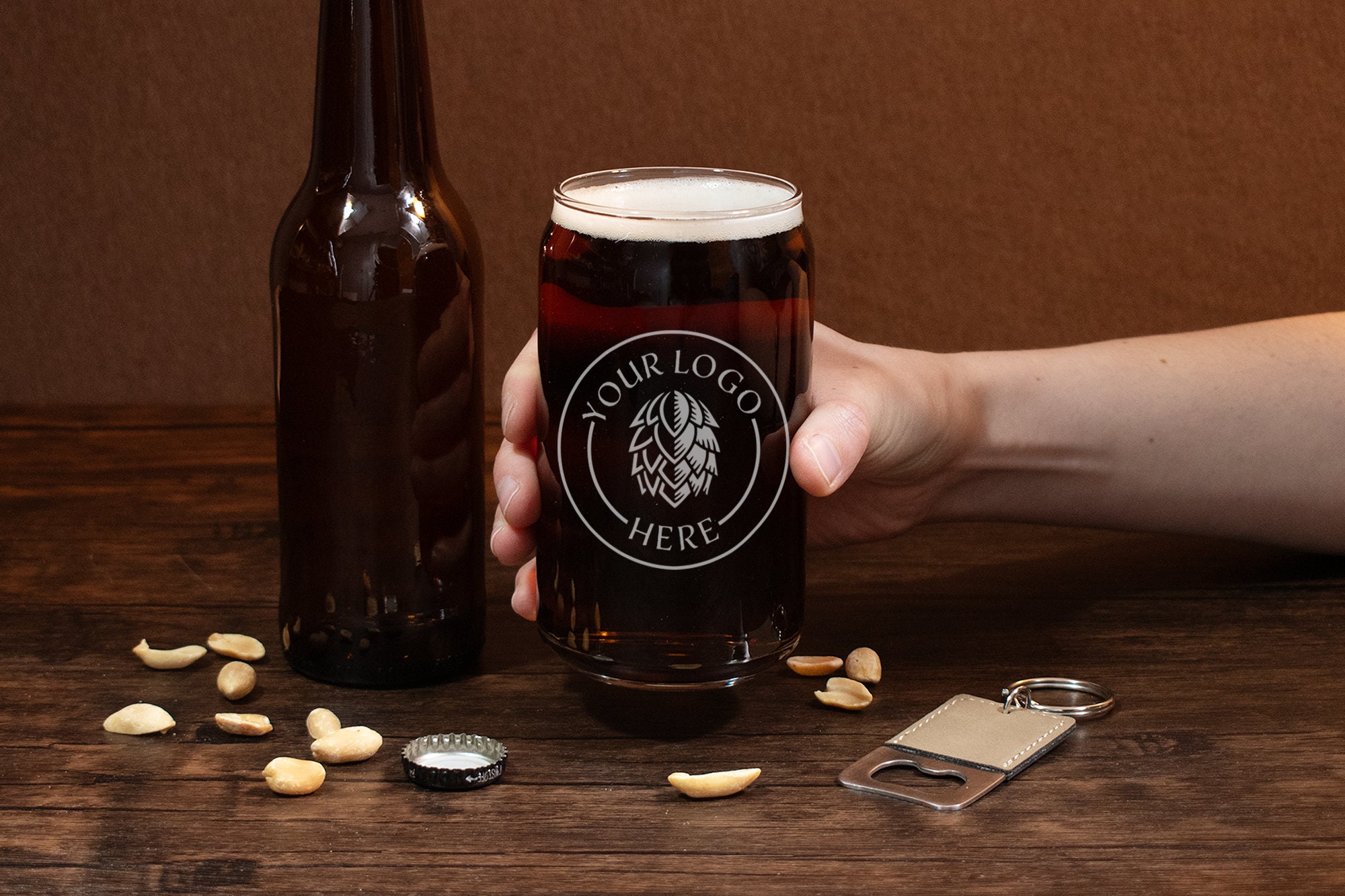 Logo Pint Glass, Custom Logo Glasses, Personalized Beer Glasses, Custom ...