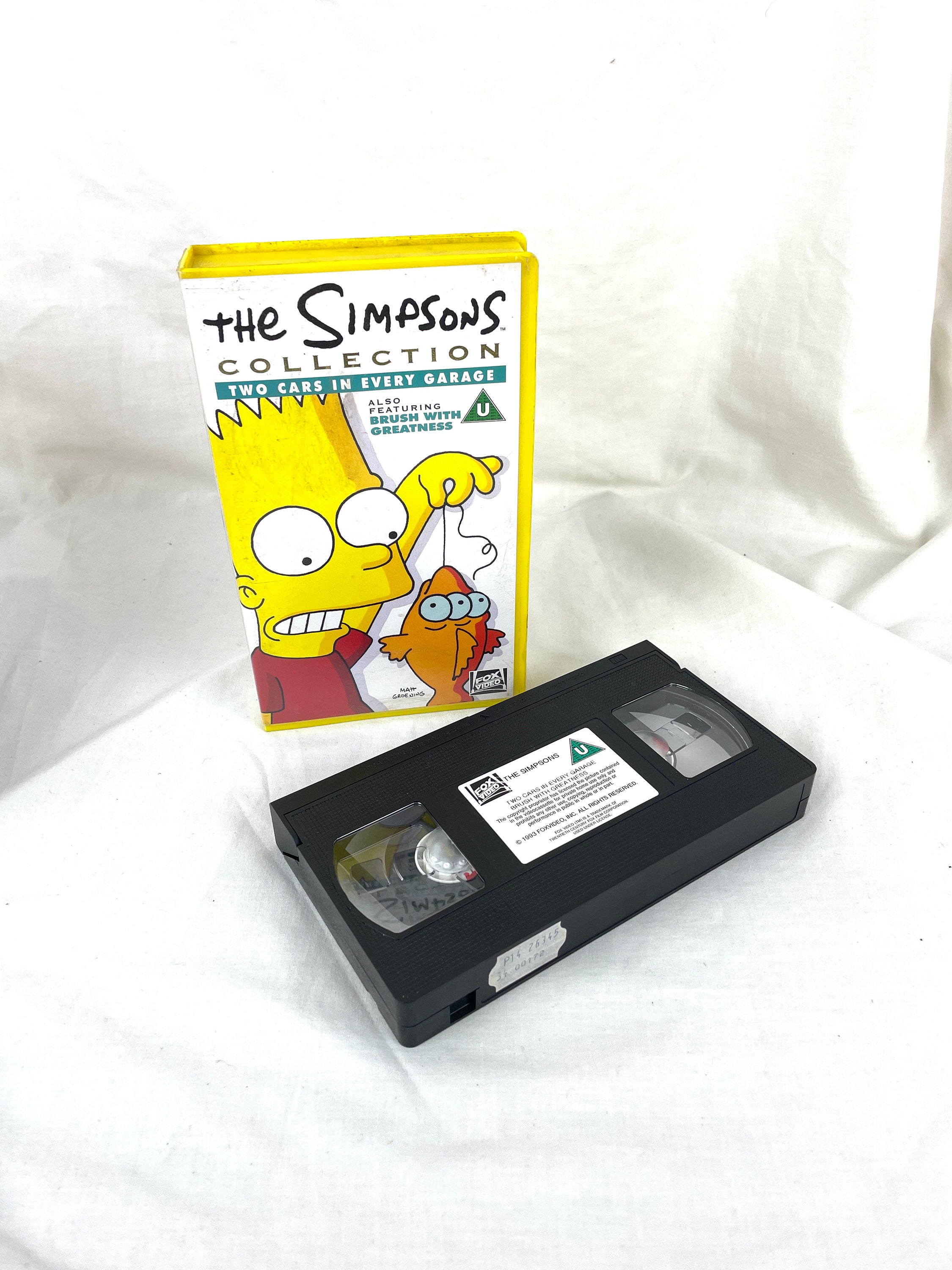 The Simpsons Collection VHS Video Two Cars in Every Garage & Brush With ...