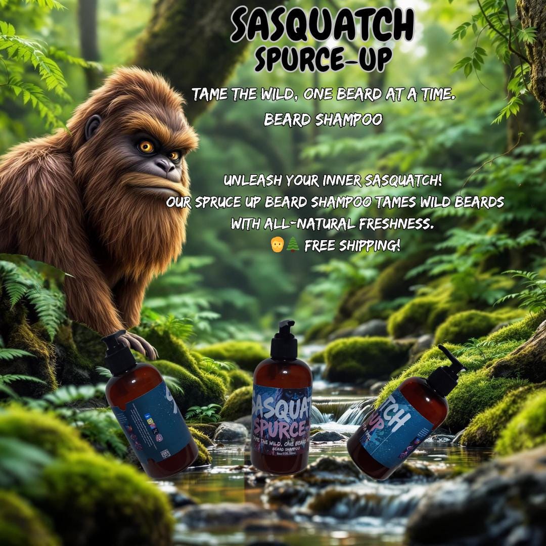 Sasquatch Spruce-up Beard Shampoo - Etsy