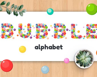 Bubble letters | Etsy