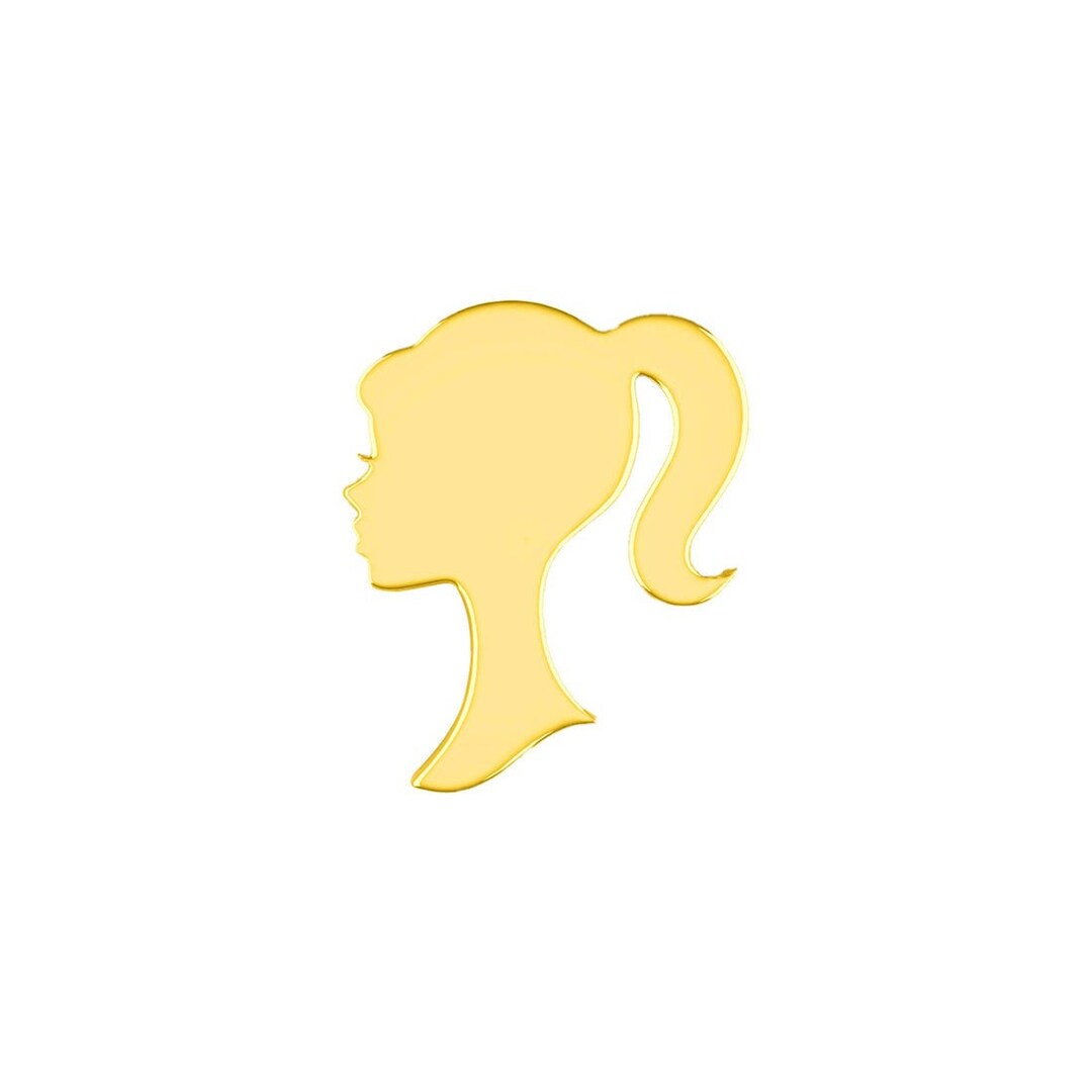 14K Solid Yellow Rose White Gold Doll Stud, Piercing, Body Jewelry, 25g ...