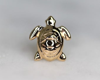 14K Solid Yellow, Rose, White Gold Snail Piercing, Body Jewelry, 25g ...