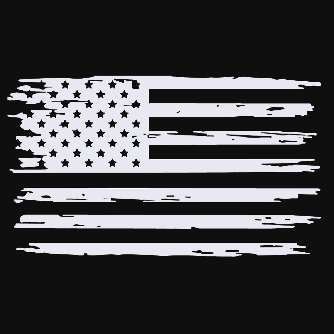 Worn and Tattered American Flag - Etsy