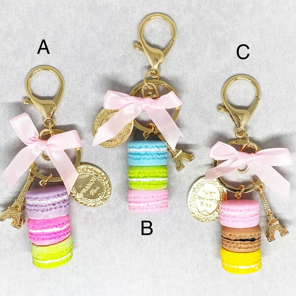 Macaron Keychain - Etsy