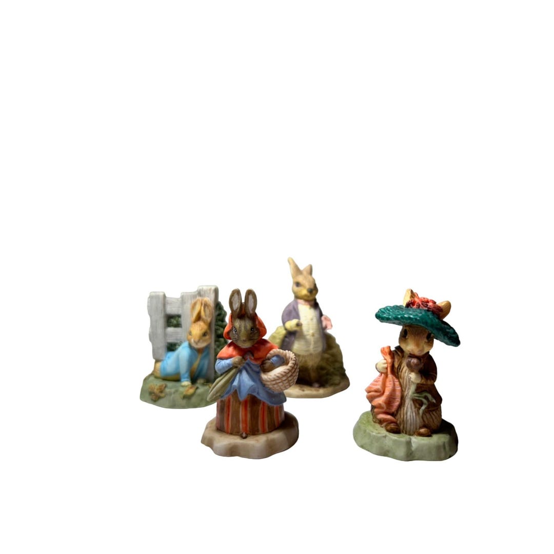 Lenox 1996 Beatrix Potter Thimble Figurines, Miniatures, 4 Rabbits - Etsy