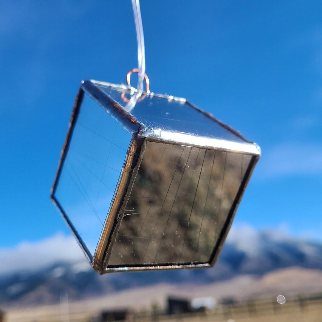 3D Etched Mirrored Lighted Cube - Etsy