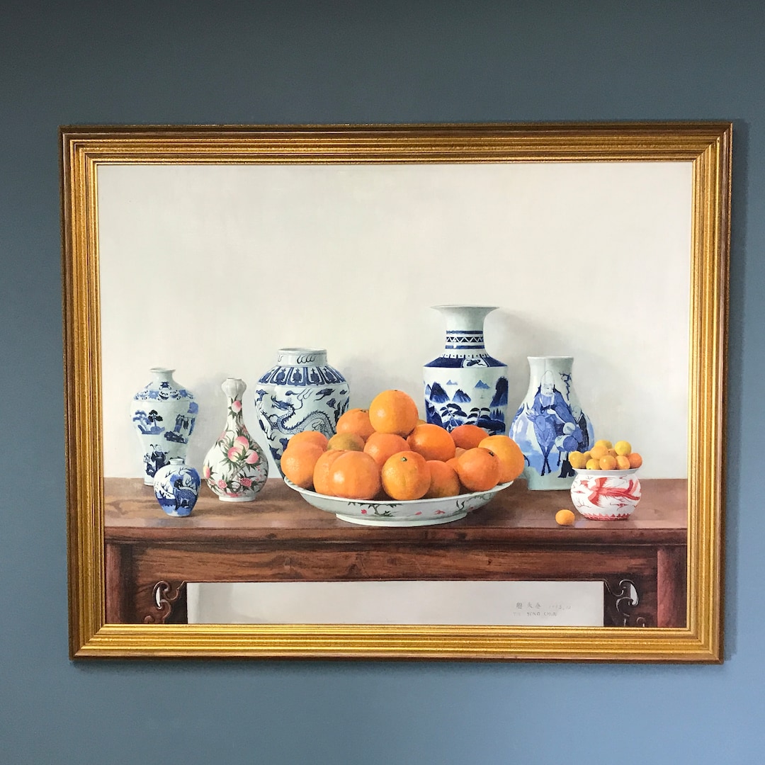 Yin Yong Chun Still Life Oil on Canvas (b.1958 Chinese/ny) - Etsy