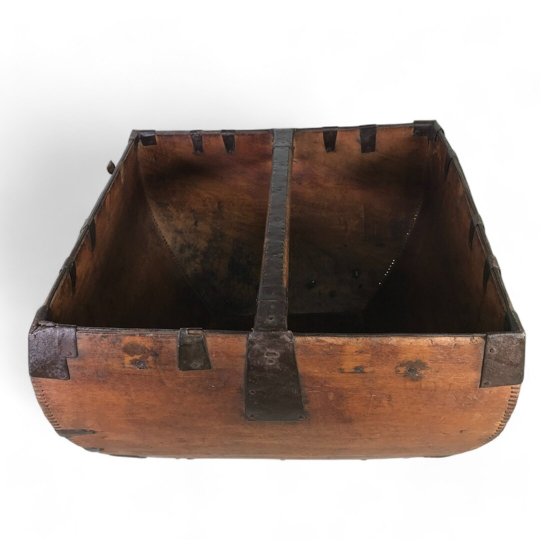Antique Chinese Wooden Rice Grain Bucket - Etsy