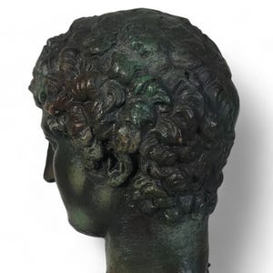 Vintage Bronze Painted Roman Style Bust - Etsy