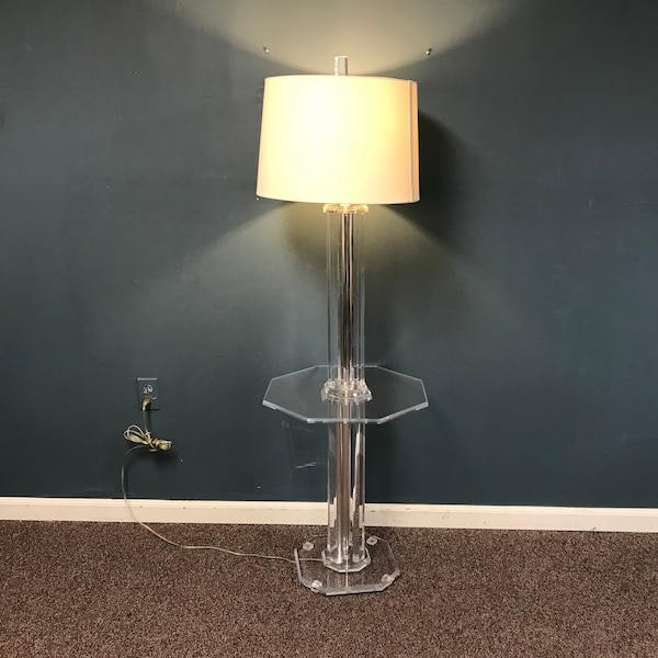 Floor Lamp With Table - Etsy