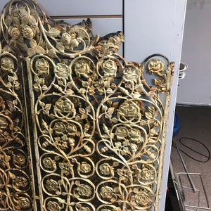 Large Pair of Very Heavy Cast Iron Window Grits - Etsy