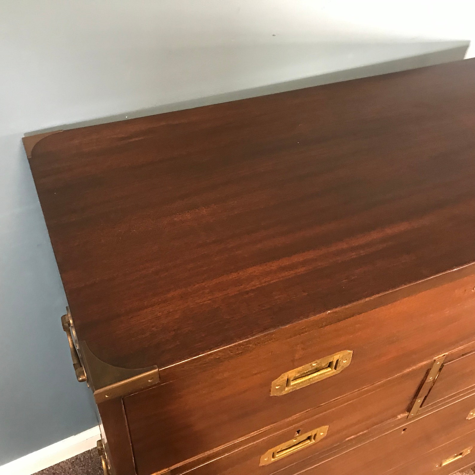 English Campaign Chest / Desk - Etsy