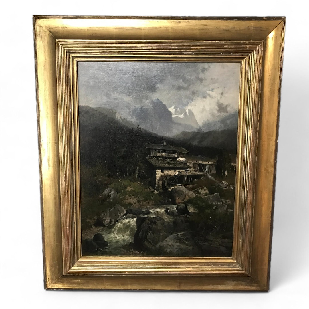 William Starbuck Macy (MA 1853-1945) Oil Painting “view Near Munich” - Etsy
