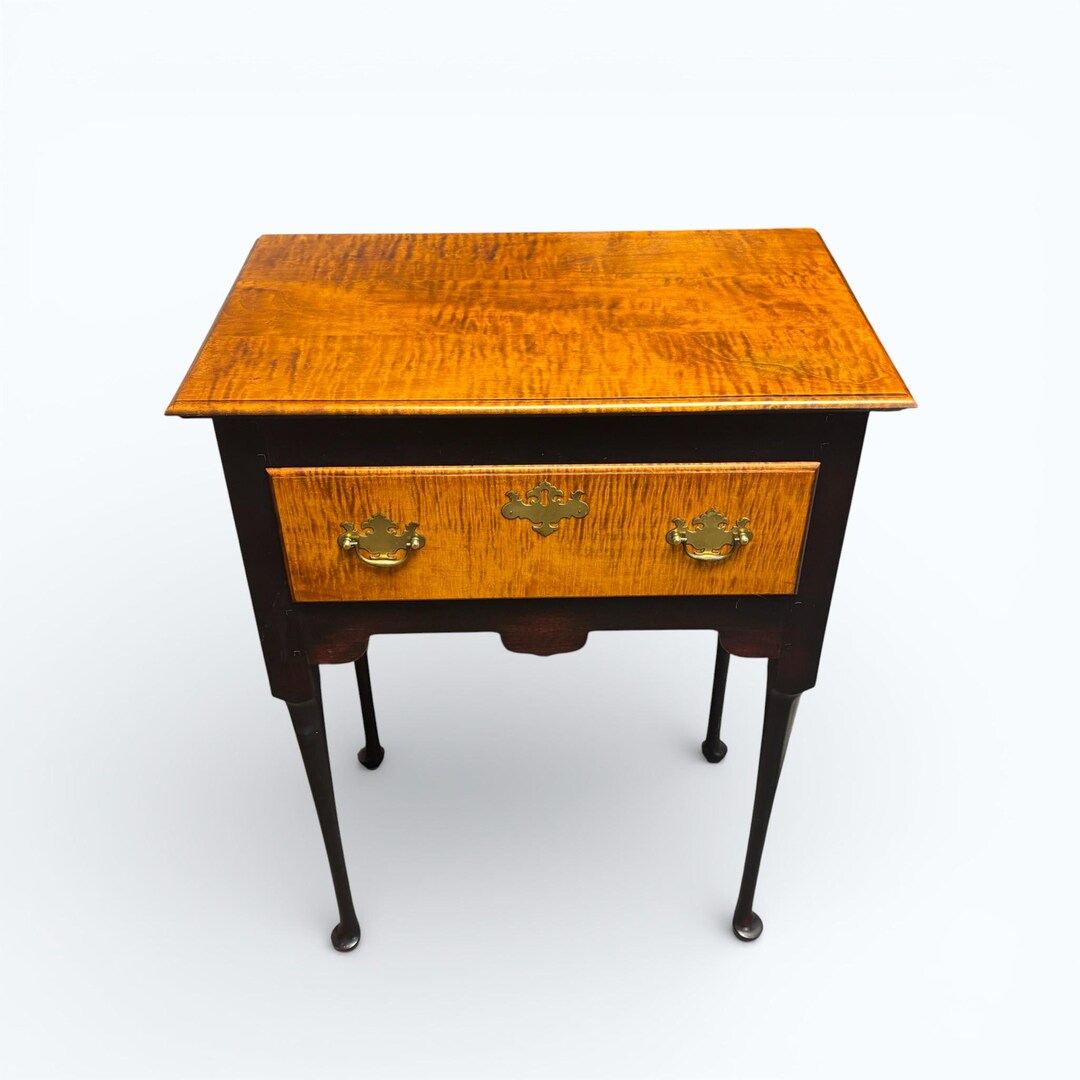 J.L. Treharn Tiger Maple Work / Side Table - Etsy