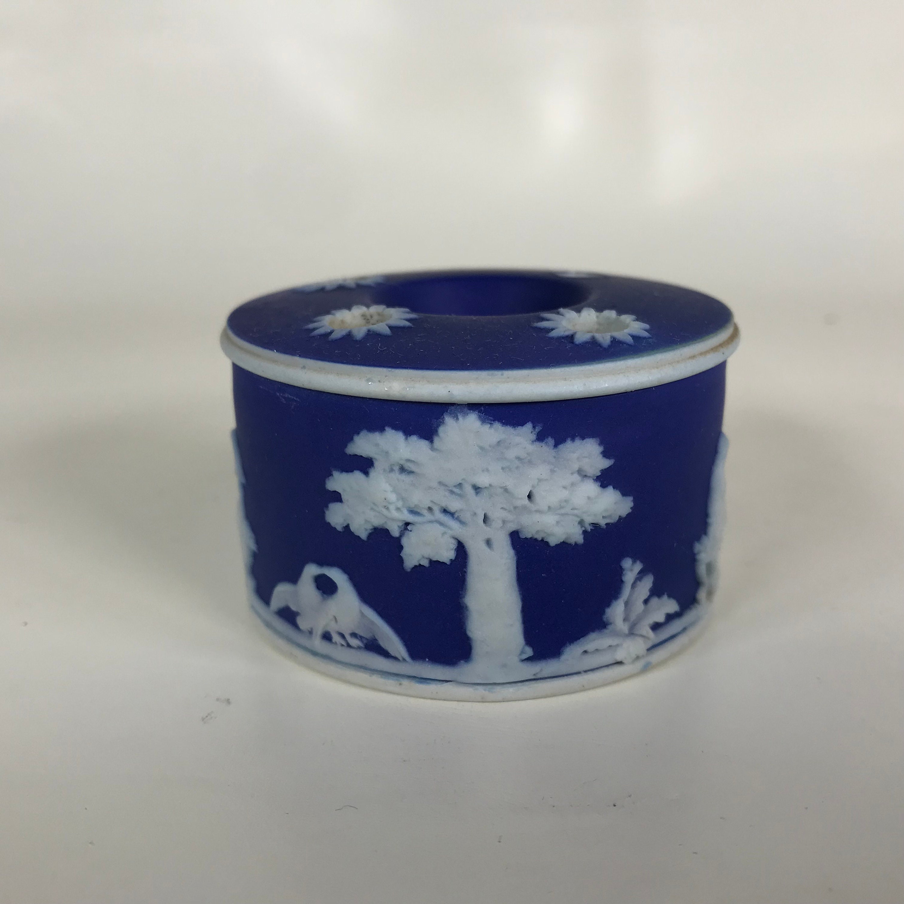 Rare Ca. 1800s Wedgwood Cobalt Blue Dipped Ink Stand - Etsy