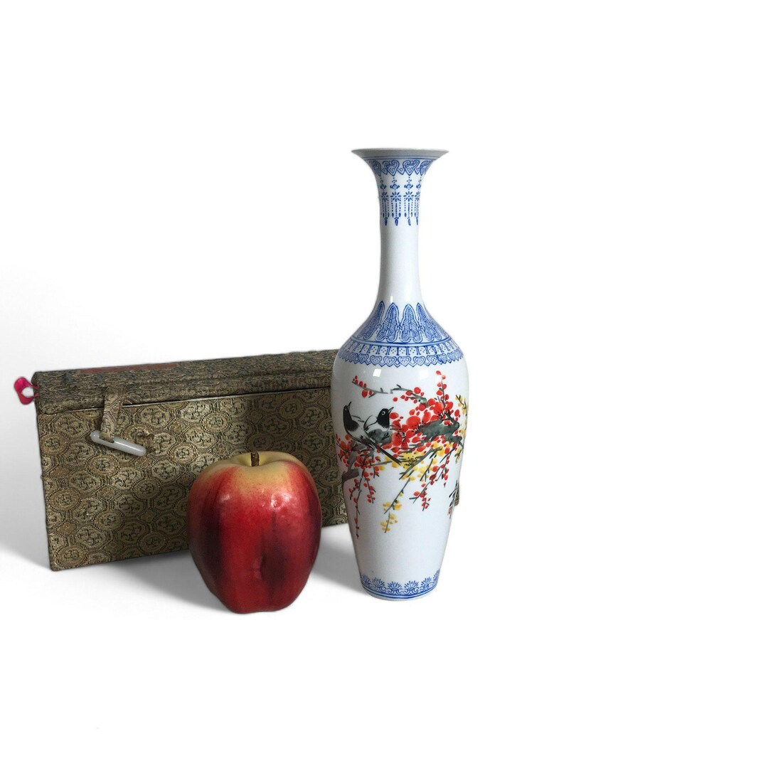 Chinese Eggshell Porcelain Vase - Etsy