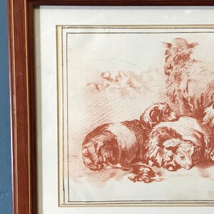 Authentic Circa 1760s Gabriel Smith (1724-1783) Crayon Engraving Farm ...