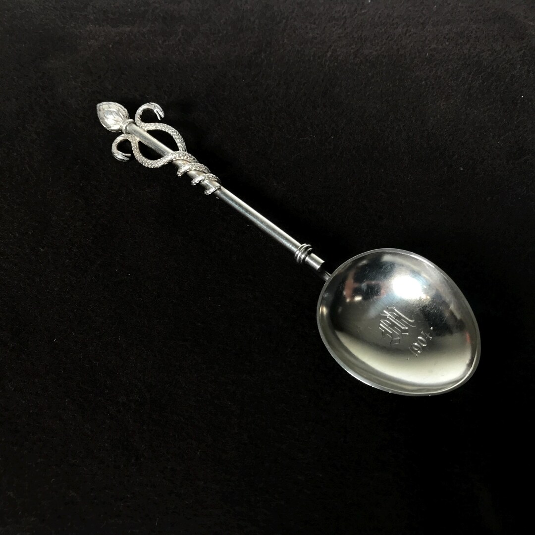 Figural Continental 800 Silver Spoon Snakes - Etsy
