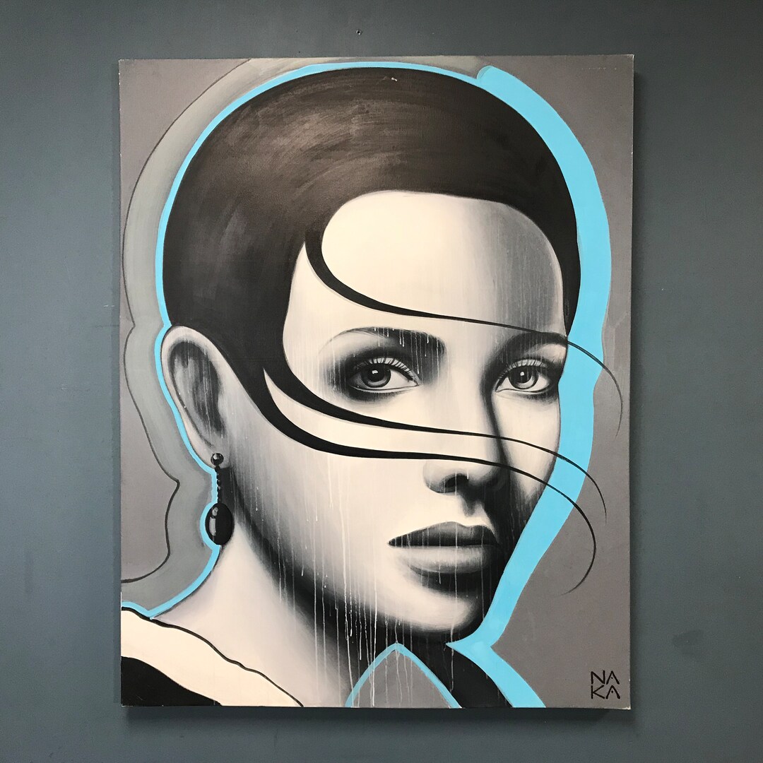 Large NAKA Painting - Etsy
