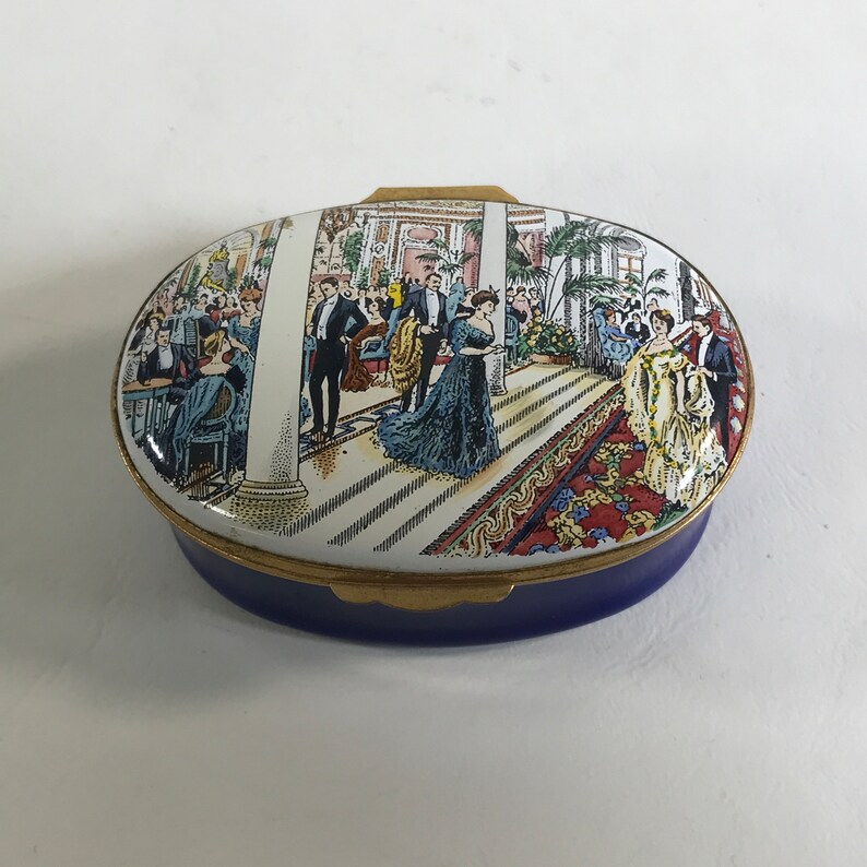 Crummles & Co Ritz Enamel Battersea Trinket Box - Etsy