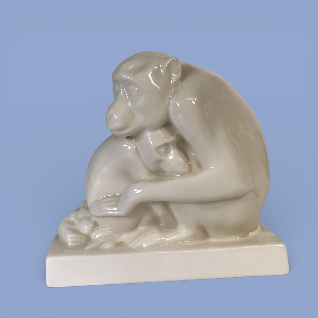 John Skeaping Wedgwood Creamware Monkey - Etsy