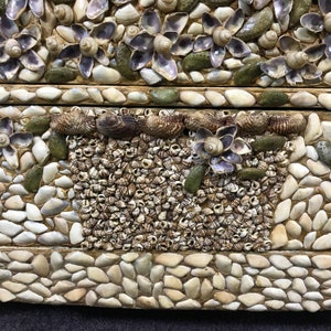 Antique 3 Drawer Nautical Themed Seashell Mosaic Decorated Dresser - Etsy