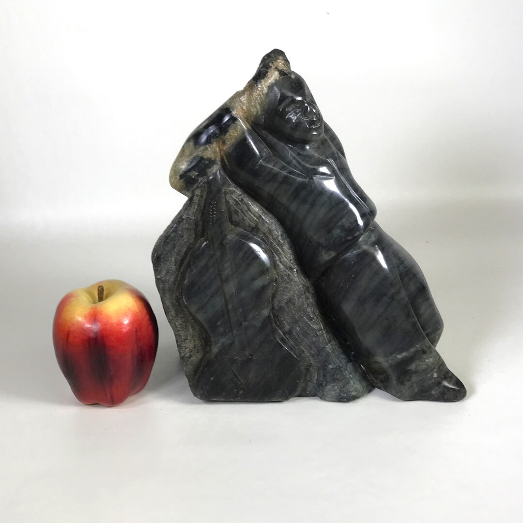 Large Inuit Carving of Dancing Figures With Guitar - Etsy