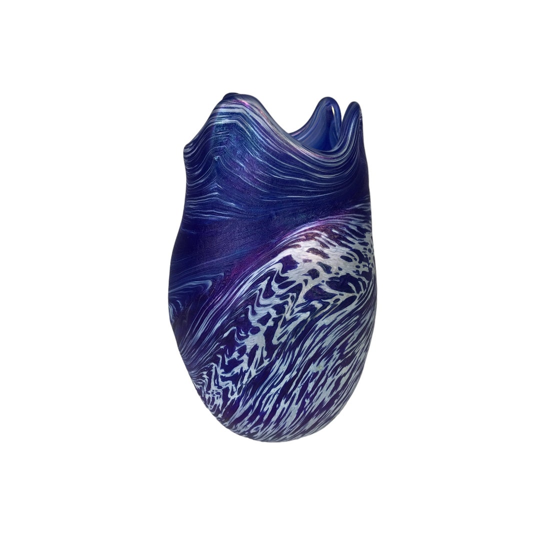 Eric Dandurand Art Glass Vase - Etsy