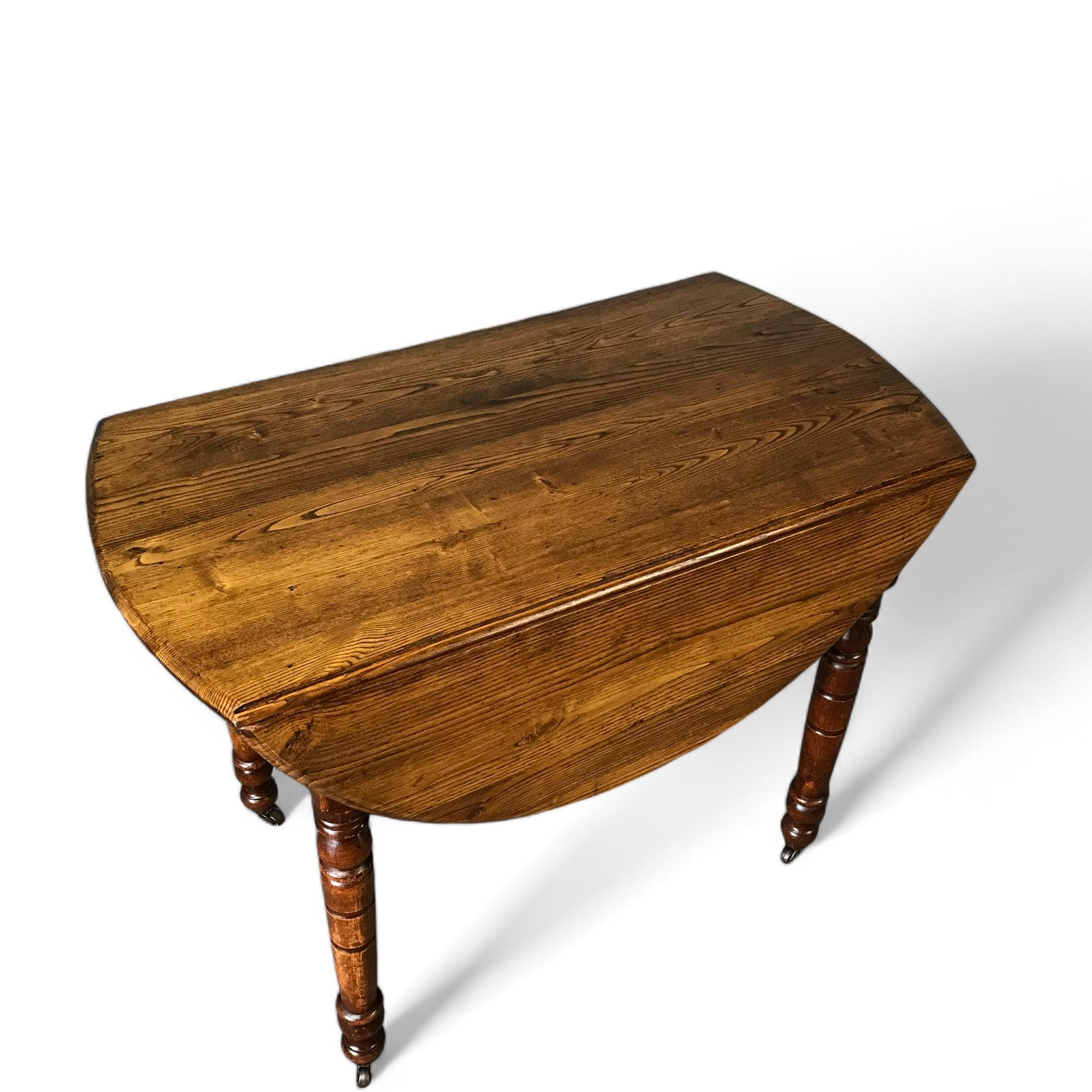 Antique Oak Drop Leaf Table - Etsy