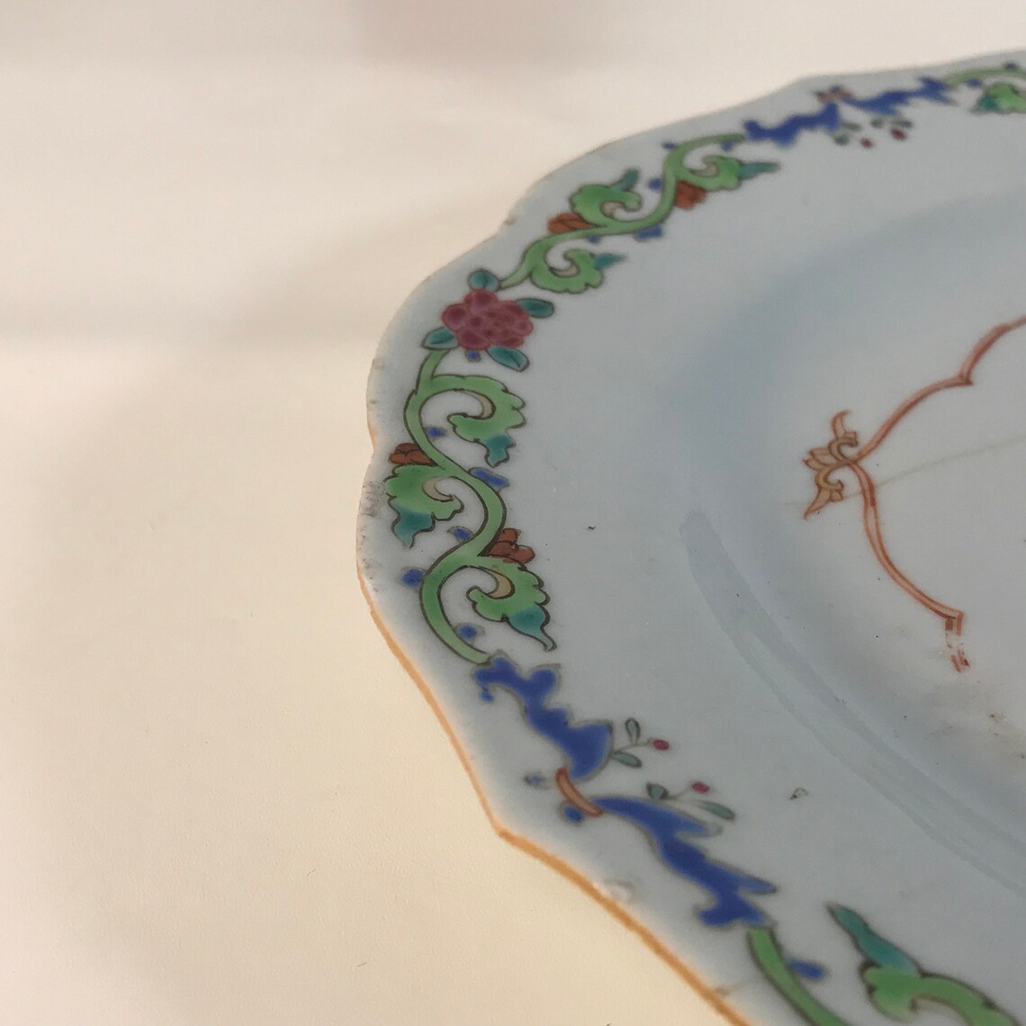 18th C Chinese Export Porcelain Pate With Flower Bouquet | Etsy