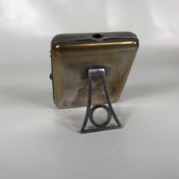 Rare Antique Silverplate Pocket Watch Holder Table To… - Gem