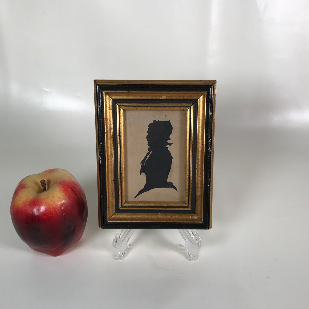 19th C. Cut Out Silhouette of a Lady - Etsy