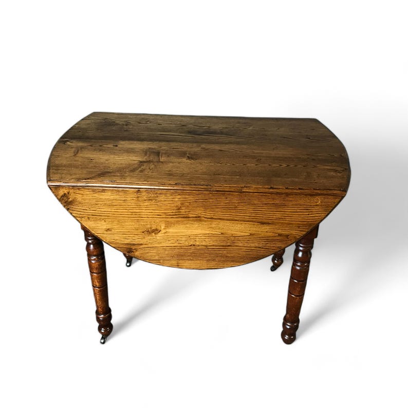 Antique Oak Drop Leaf Table - Etsy