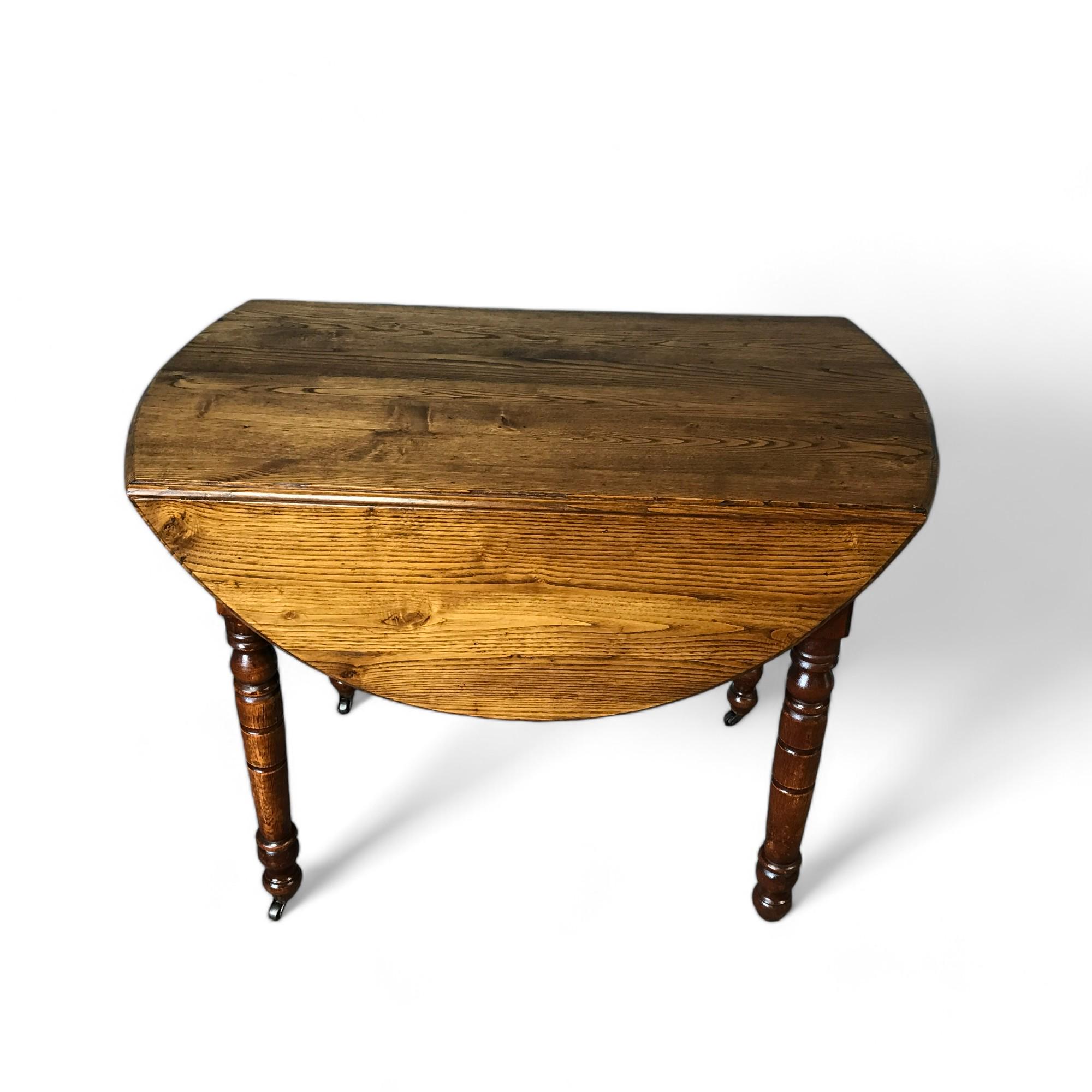 Antique Oak Drop Leaf Table - Etsy