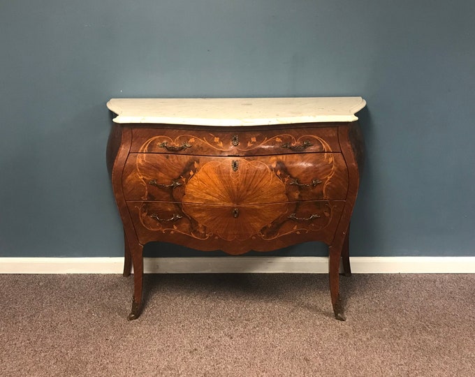 Vintage Bombay Company Triple Drop-leaf Wooden Table Triangle/round ...