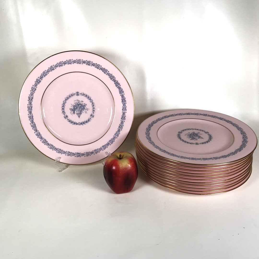 Set of 6 Wedgwood Alpine Pink 10.75" Dinner Plates - Etsy