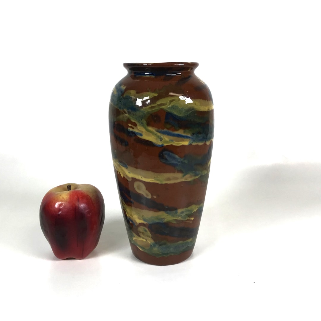 Peters & Reed Marbleized Vase - Etsy