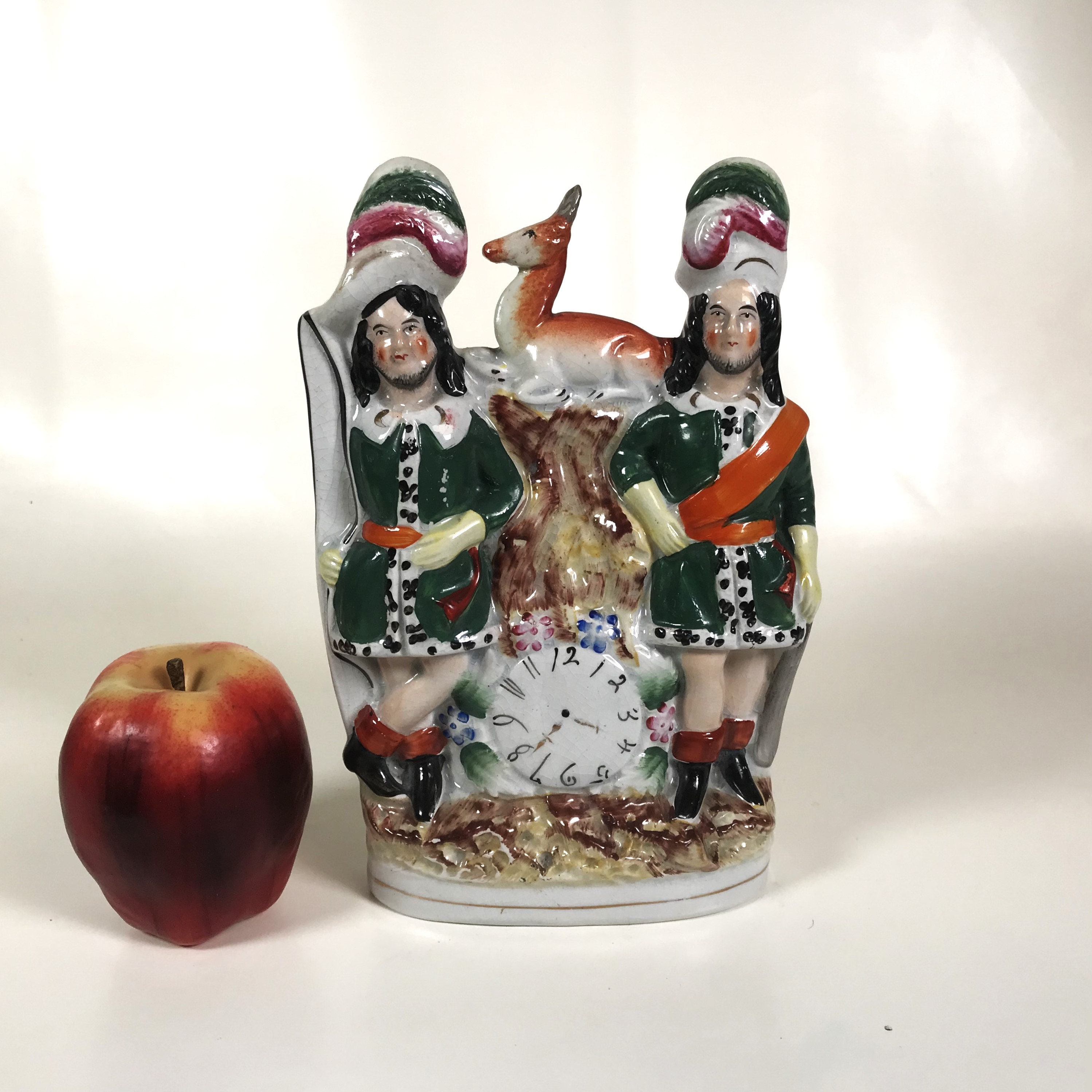 19th C. Staffordshire Figure of Prince and Deer - Etsy
