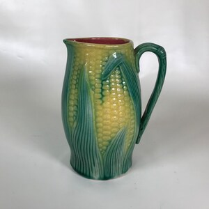19th Century Majolica Pottery Pitcher Corn on the Cob Motif - Etsy