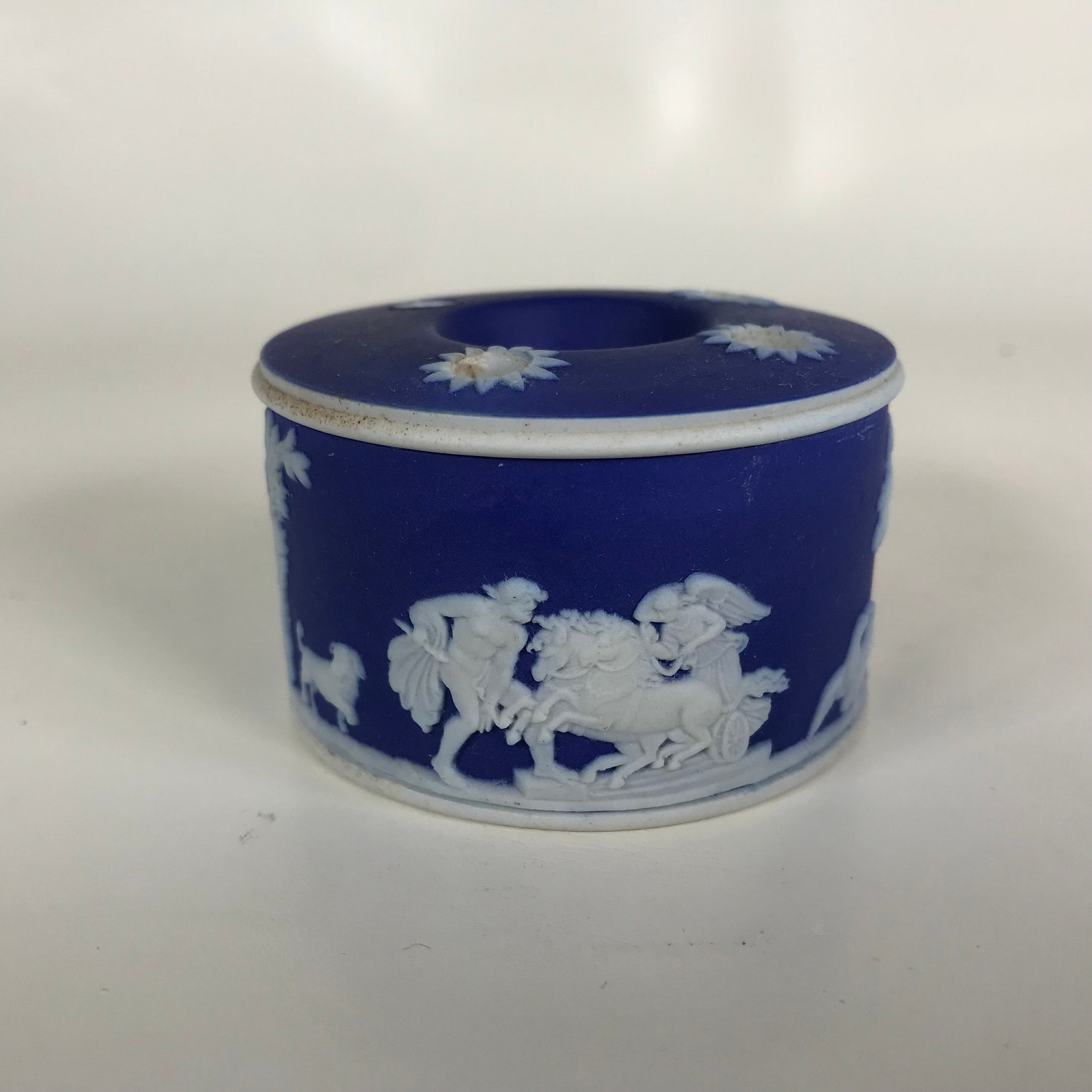 Rare Ca. 1800s Wedgwood Cobalt Blue Dipped Ink Stand - Etsy