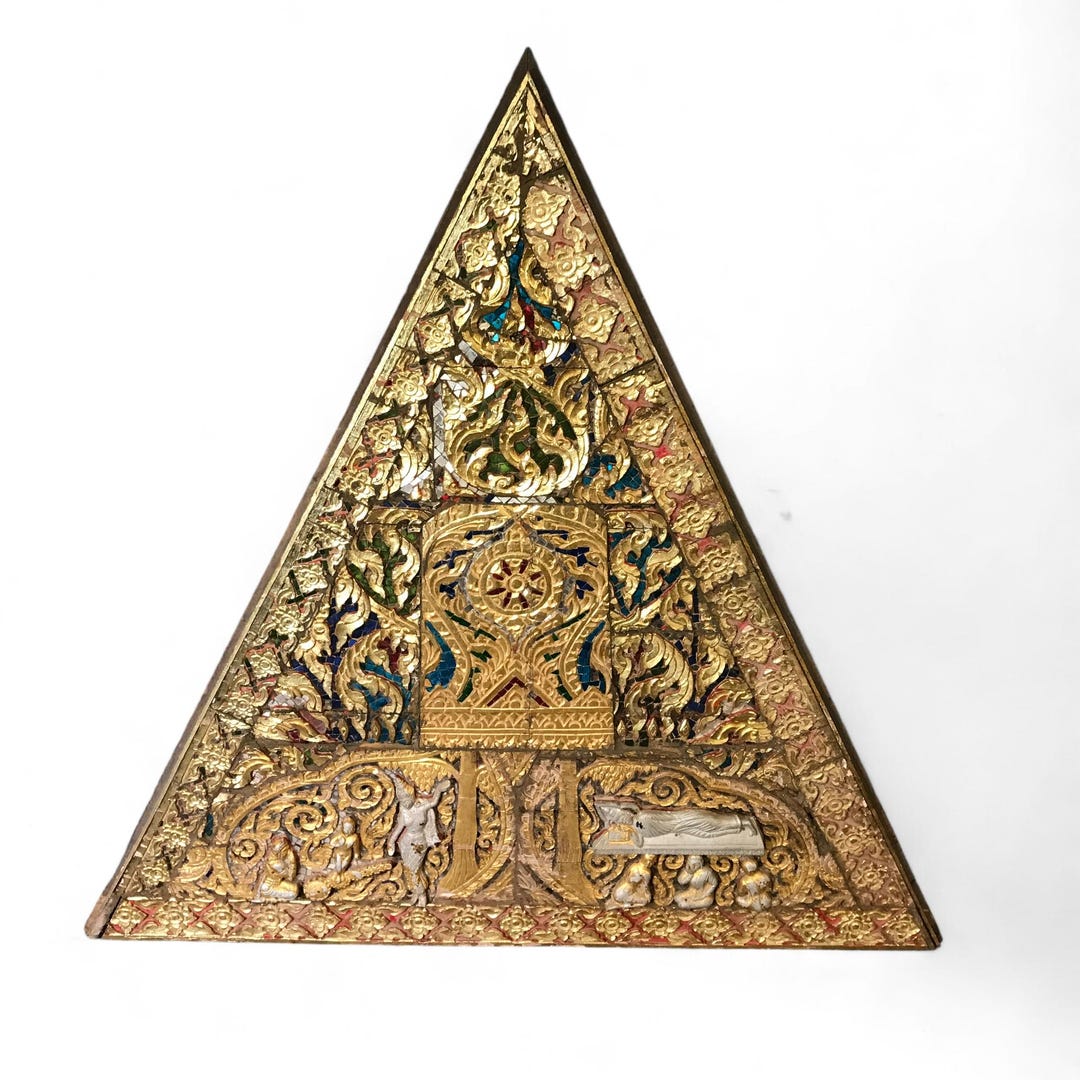 Burmese Carved and Gilded Panel - Etsy