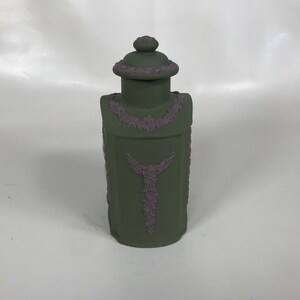 Wedgwood Jasperware Royal Wedding Tricolor Green Lilac Tea Caddy - Etsy