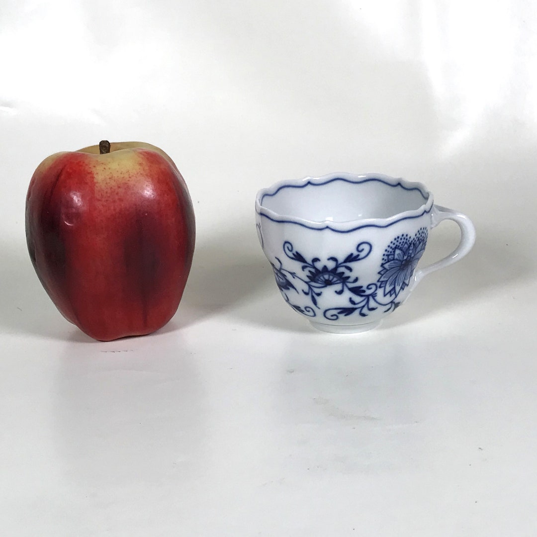 Meissen Blue Onion Crossed Sword Mark Demitasse Cup - Etsy