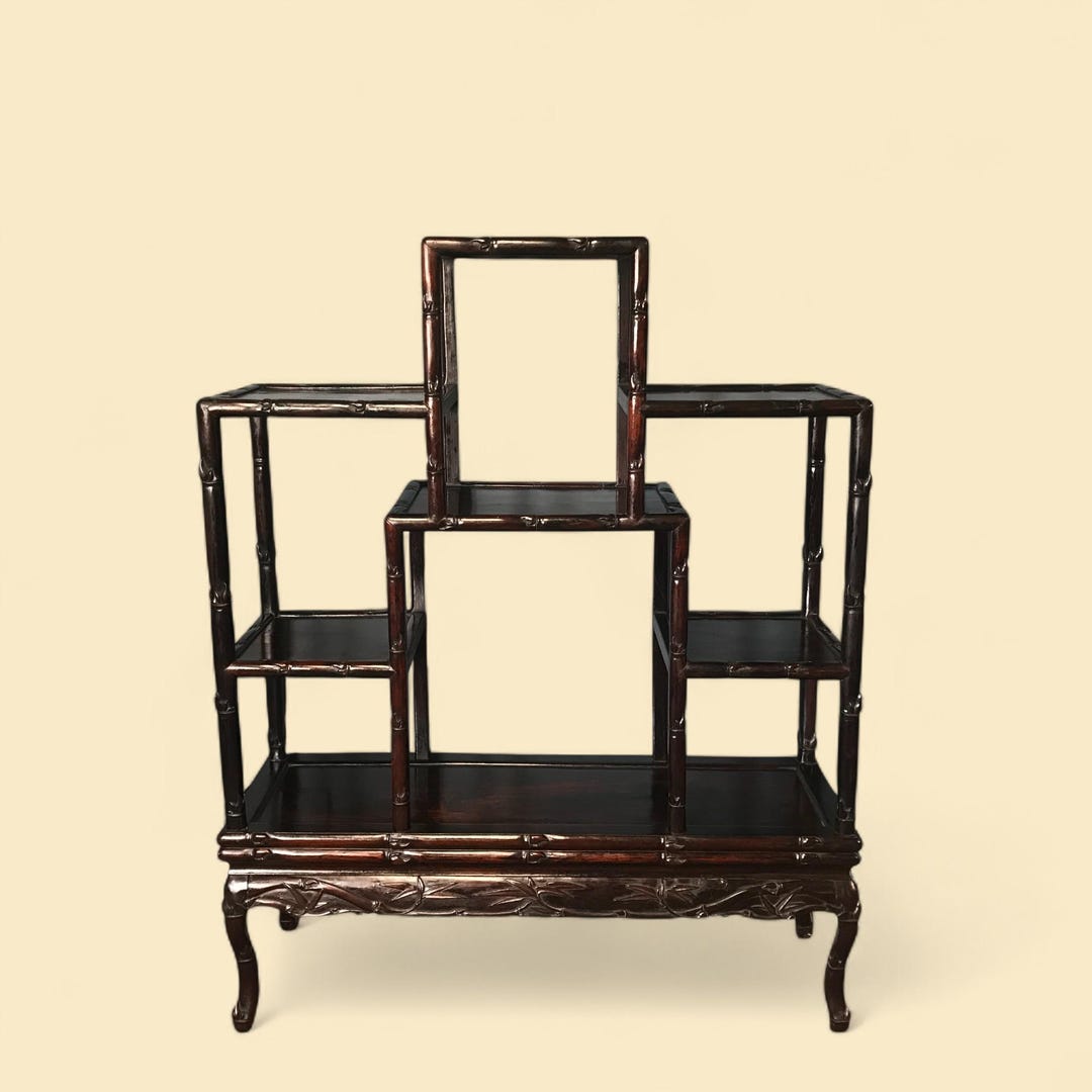 Vintage Chinese Display Cabinet - Etsy