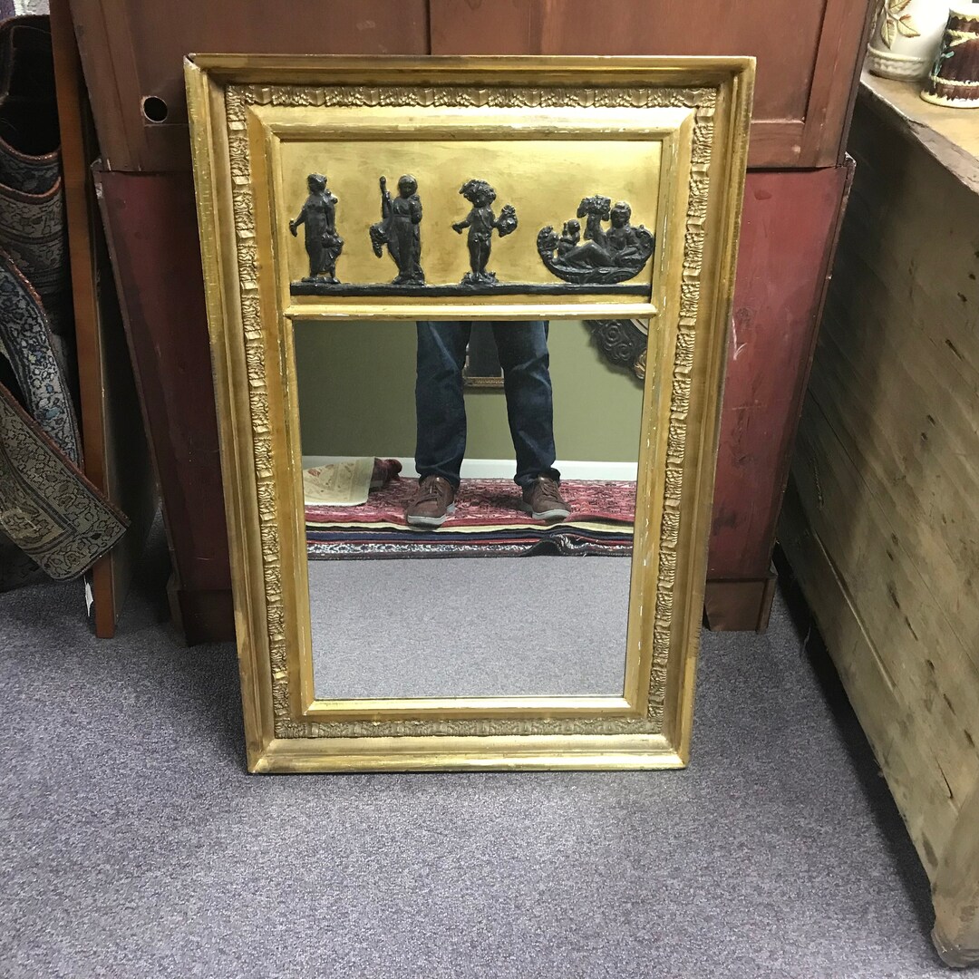Circa 1820s. English Regency Neoclassical Gilt Frame Mirror - Etsy
