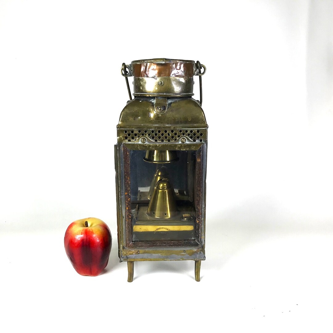 Antique English Eli Griffiths Brass Marine Nautical Lantern - Etsy