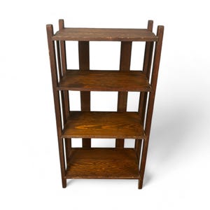 Small Arts & Craft Era Oak Bookcase - Etsy
