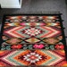 Vintage Ukrainian Flat Weave Kilim Colorful Geomatics Tribal - Etsy