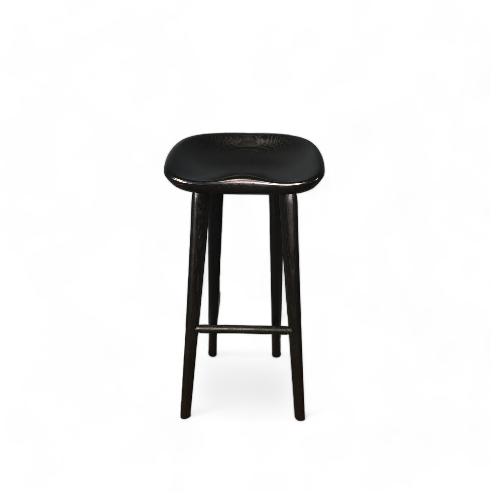 Bassam Fellows Ebonized Ash Tractor Barstool - Etsy