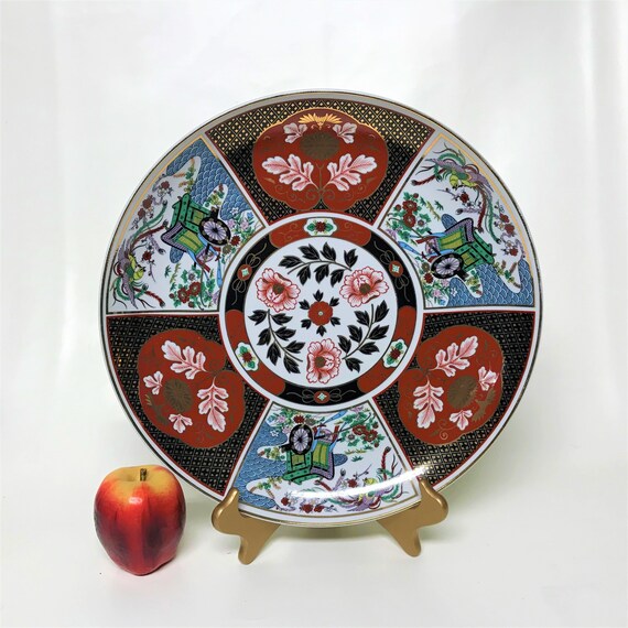 Vintage Large Round Japanese Imari Porcelain Platter 14 | Etsy